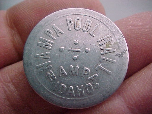Nampa, Idaho NAMPA POOL HALL 25c Token