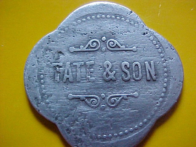 (Belgrade, Montana) TATE & SON (Saloon) 12 1/2c Token- Unlisted-Rare