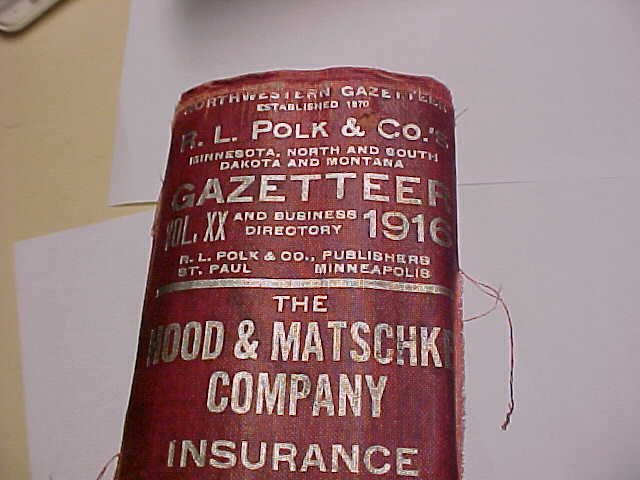 1916 SOUTH DAKOTA R. L. POLK GAZETTEER AND BUSINESS DIRECTORY