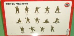 Airfix 1/72nd Scale WWII U.S. Paratroopers Plastic Soldiers Set