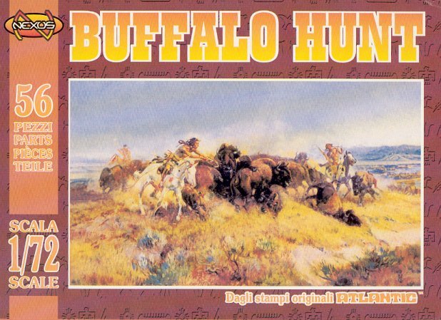 Nexus 1/72nd Scale Western Buffalo Hunt Plastic Figures Set