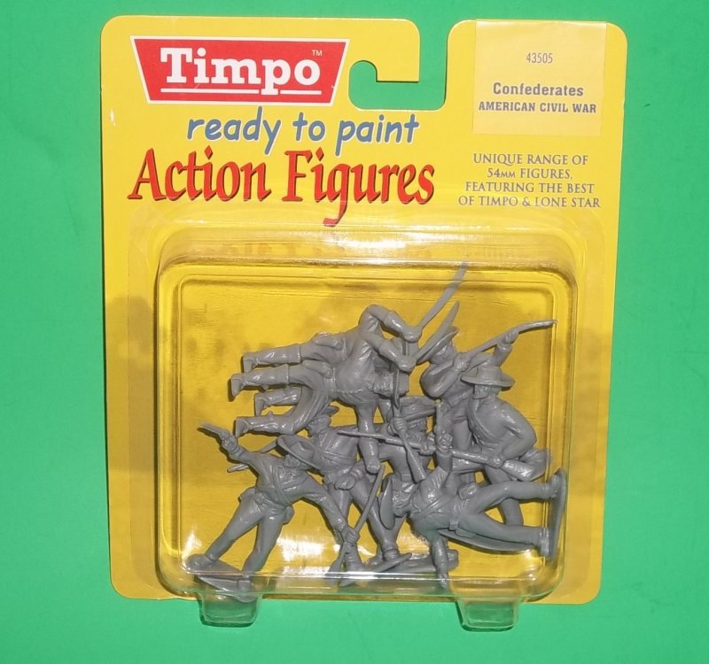 Timpo American Civil War Plastic Confederate Soldiers Set