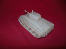 Marx Recast Hard Plastic U.S. Army Tank