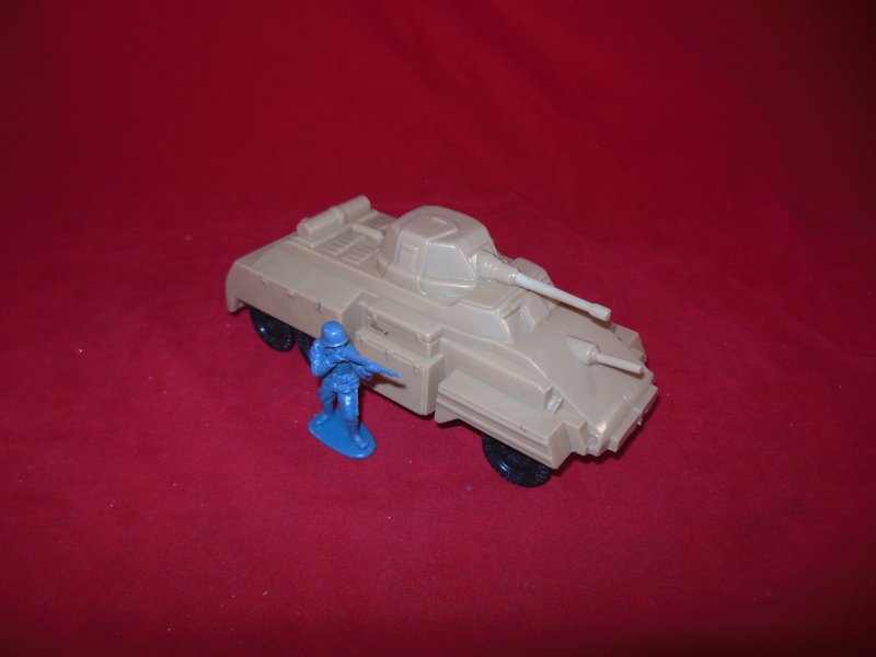 Marx Recast Hard Plastic Armored Scout Car