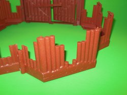 MPC Recast Western Stockade Style Plastic Fort