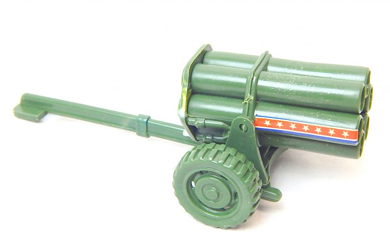 WWII Modern Style Green Plastic Mobile Rocket Battery