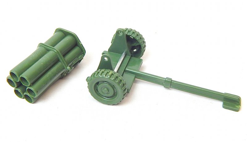 WWII Modern Style Green Plastic Mobile Rocket Battery