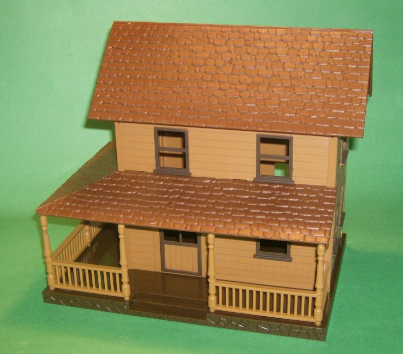 New Ray Plastic Frontier Western 2 Story Ranch House