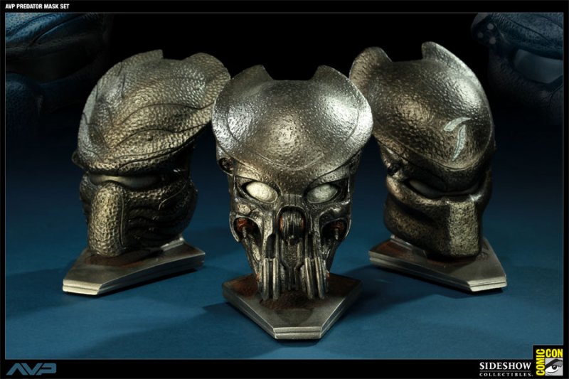 Sideshow AVP PREDATOR Prop Replica Mask Set San Diego Comic-Con Exclusive