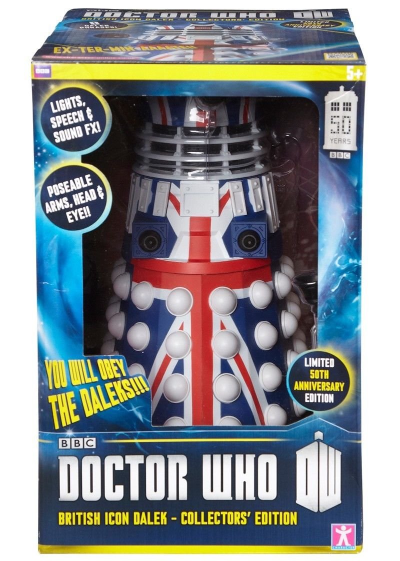 Doctor Who British Icon Dalek 50th Anniversary Collector's Ed. lights ...
