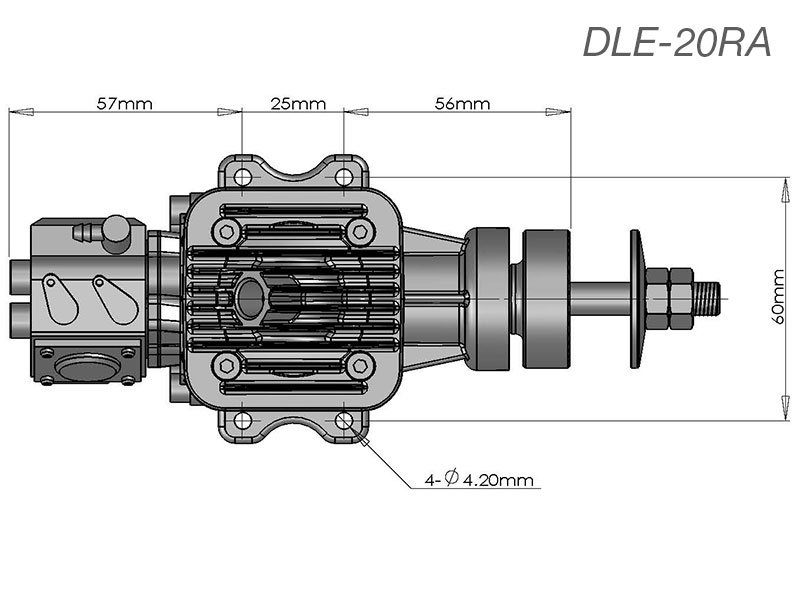 DLE 20RA 20cc Gasoline aircraft engine