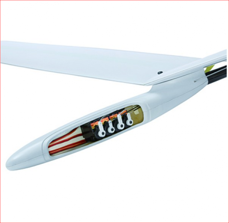 JR Airflow 1 Meter Discus Launch Glider w/ 4 DS319HV ARF