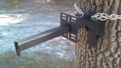 Tree hoist EZ - WINCH MOUNT for EZ- Feeder Hanger hand crank hog deer ...
