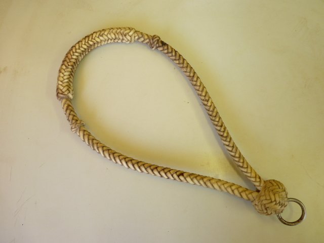 Rawhide Bosal Horse Size With Tie Down Ring USED