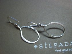 W1551 Silpada Sterling Silver LASSO Earrings